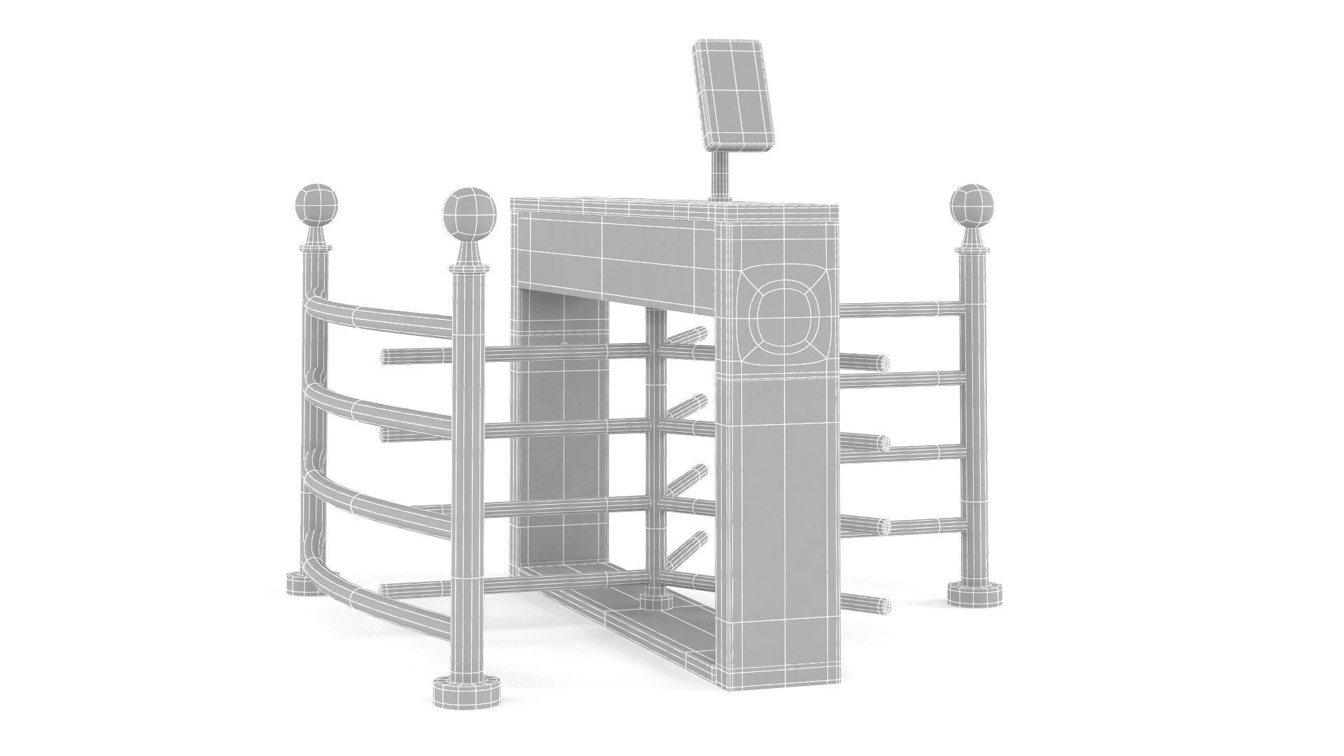 3D Model Turnstile Gate - TurboSquid 2278417