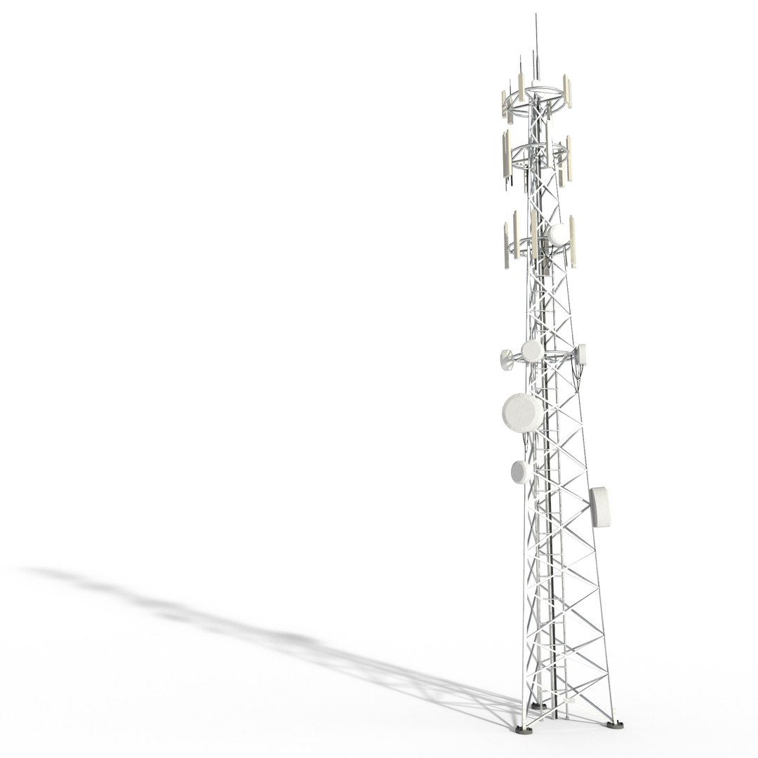 3D 5G Cell Tower - TurboSquid 2126278