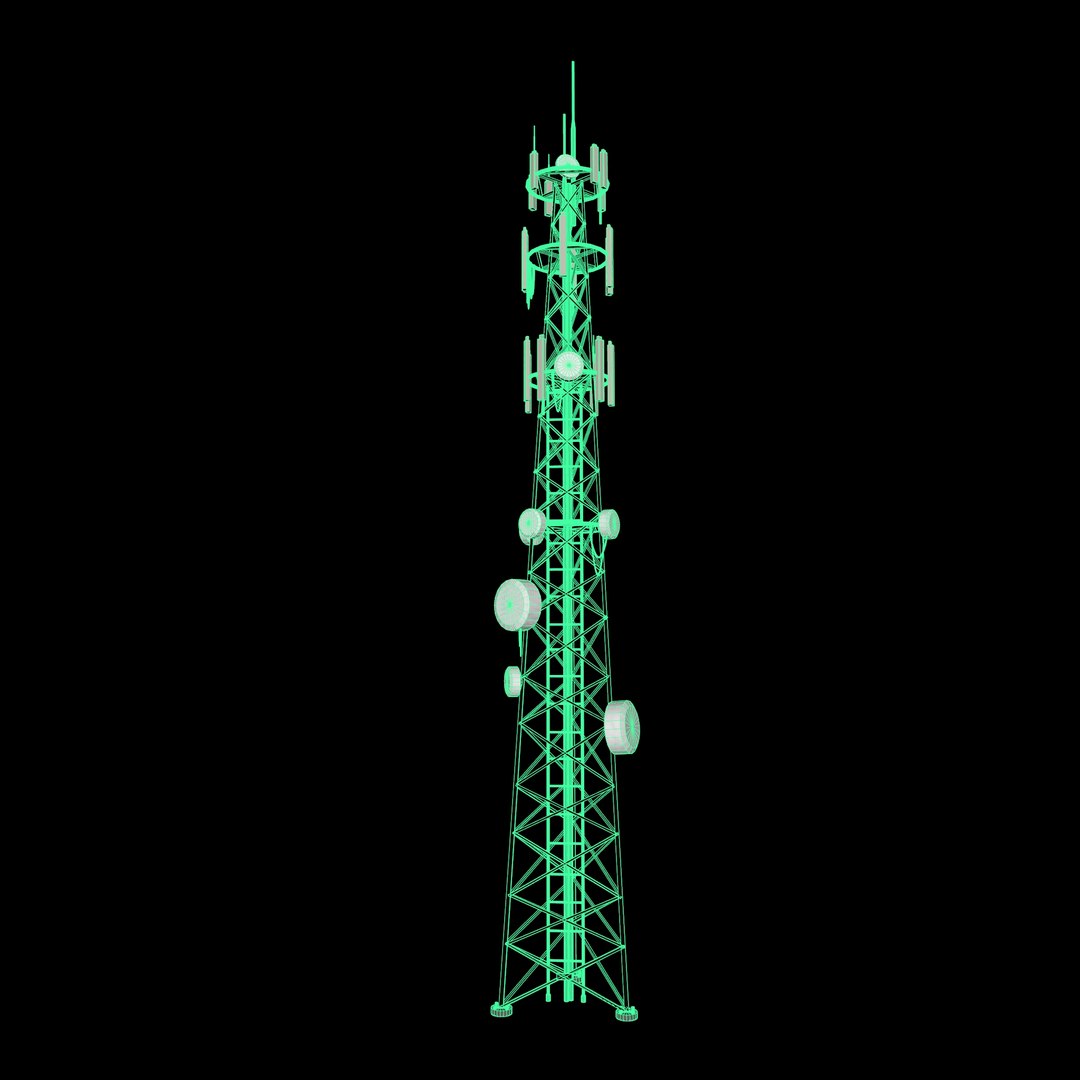 3D 5G Cell Tower - TurboSquid 2126278