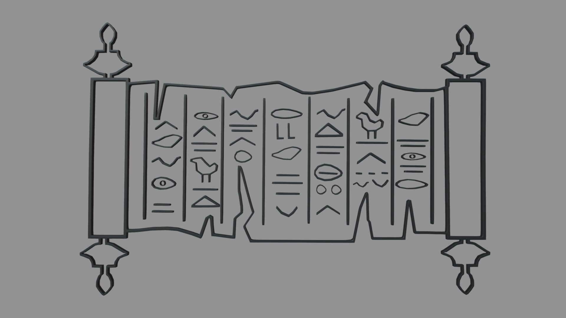 3D Egyptian Silhouettes Pack - TurboSquid 2031558