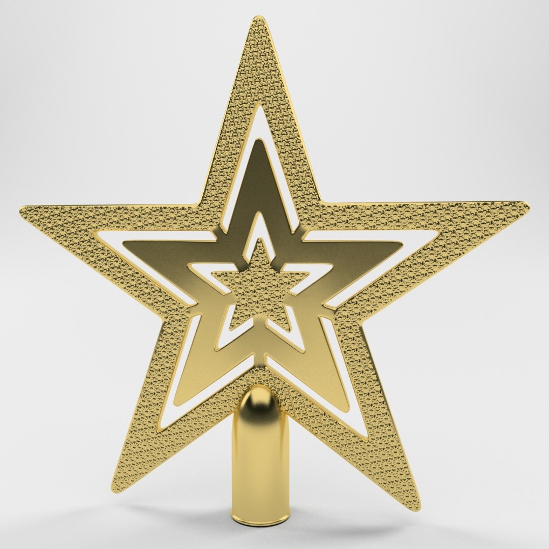 christmas star 3d model