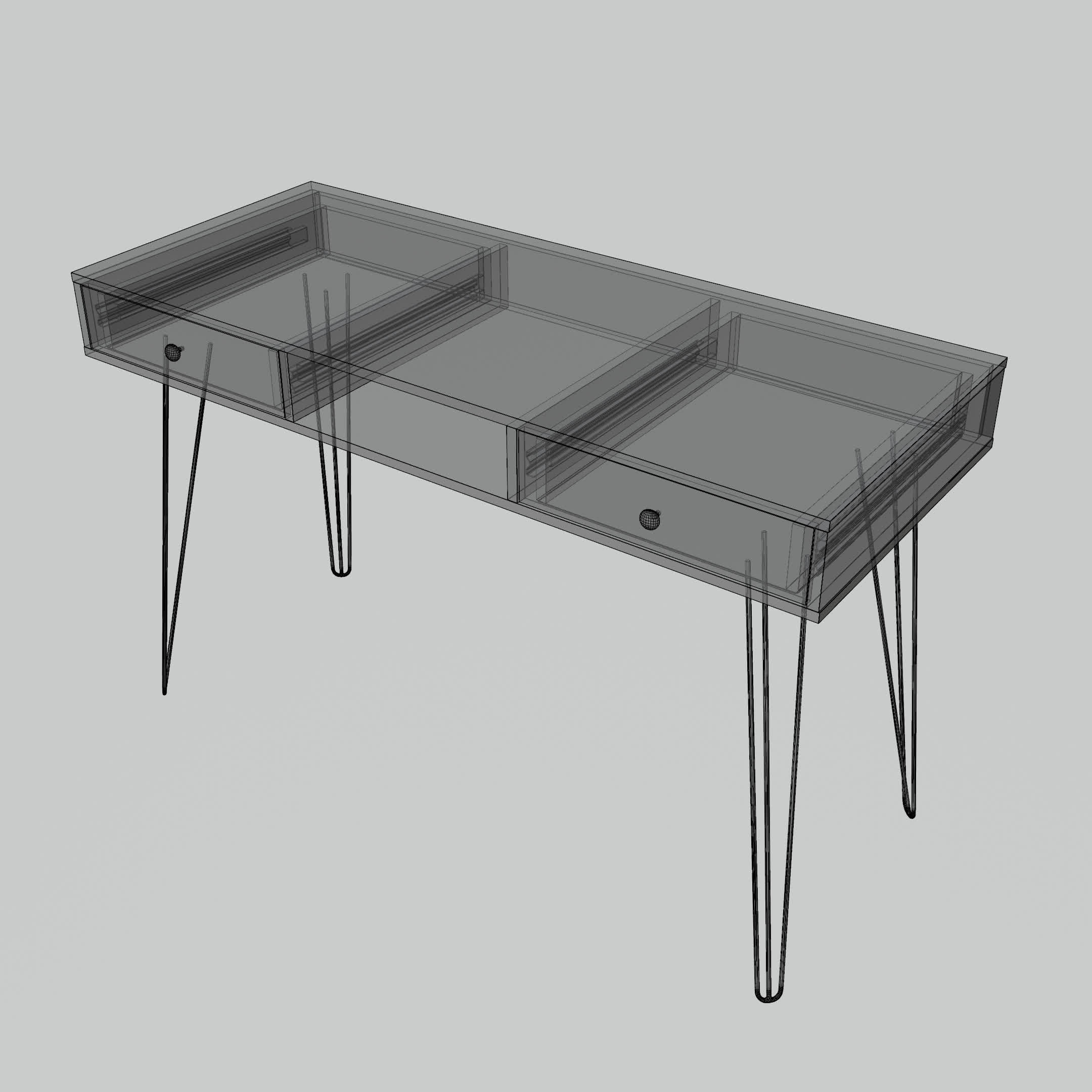 Free 3D model Computer desk - wood table - TurboSquid 1914649