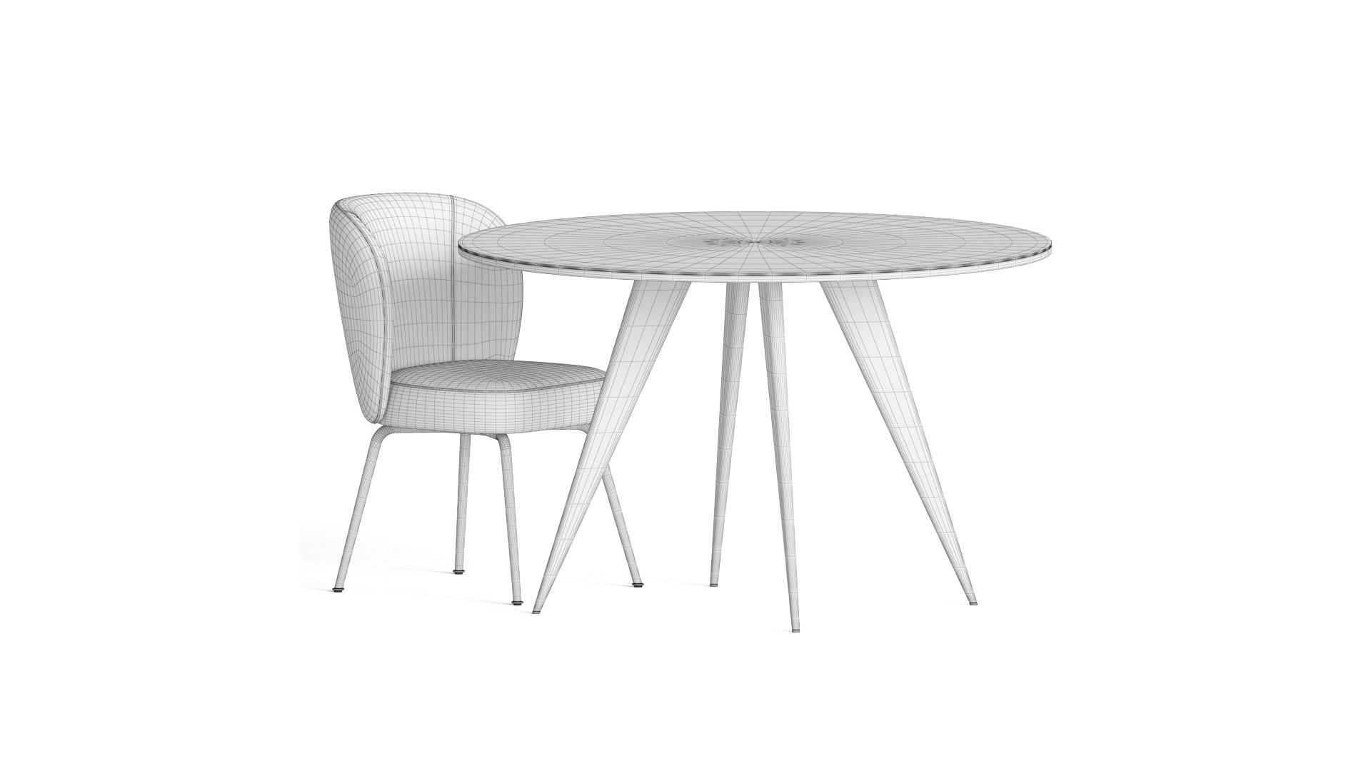 Dining set 3D model - TurboSquid 1705089
