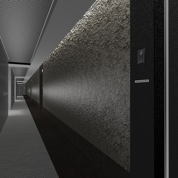 scene modern corridor interior 3d model