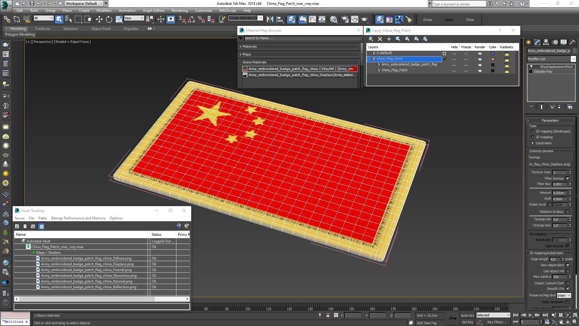 China Flag Patch 3D - TurboSquid 2201944