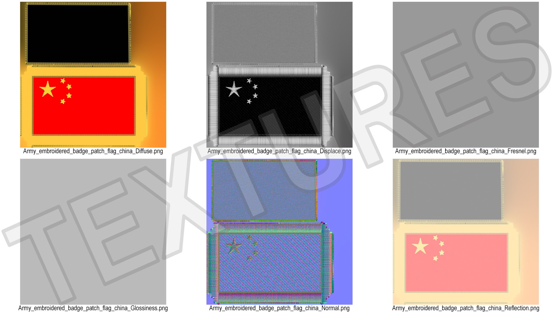 China Flag Patch 3D - TurboSquid 2201944