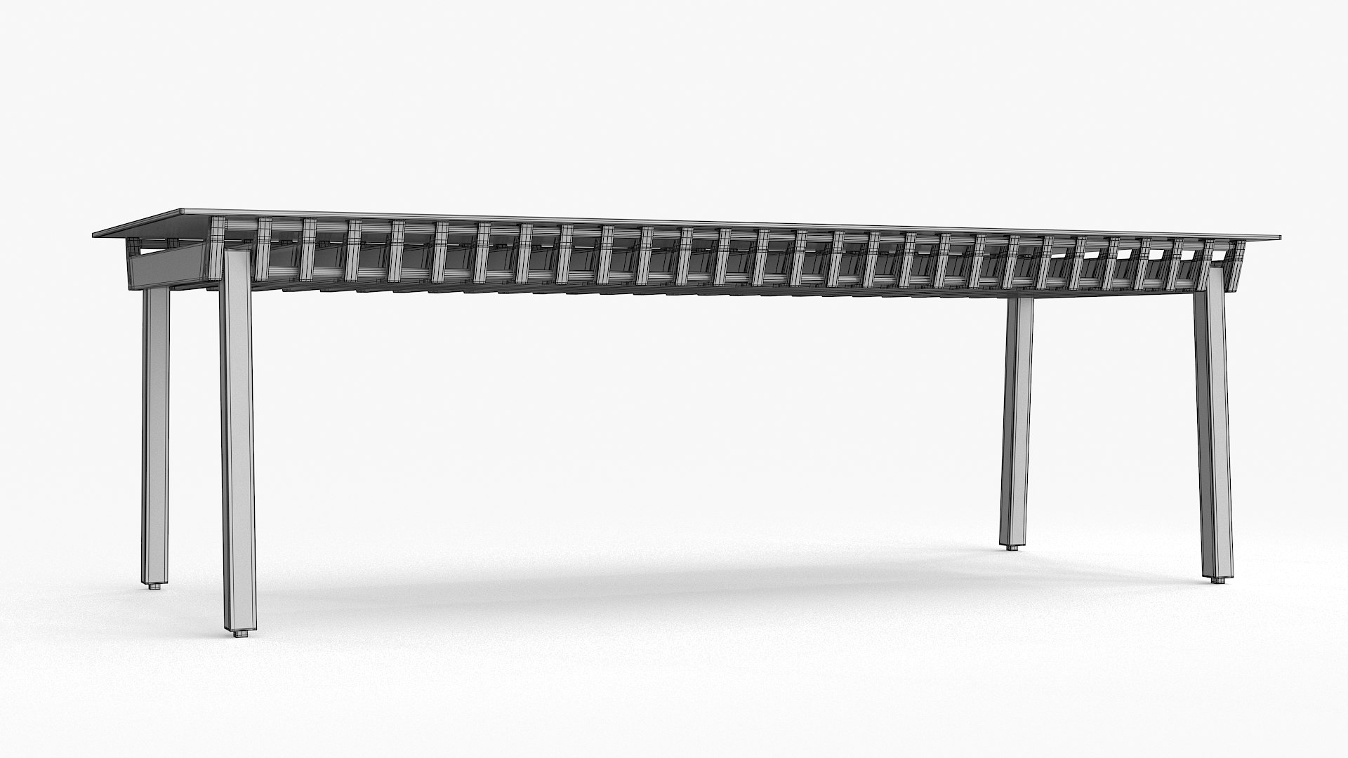 3D Kea Wood And Glass Dining Table - TurboSquid 2384616