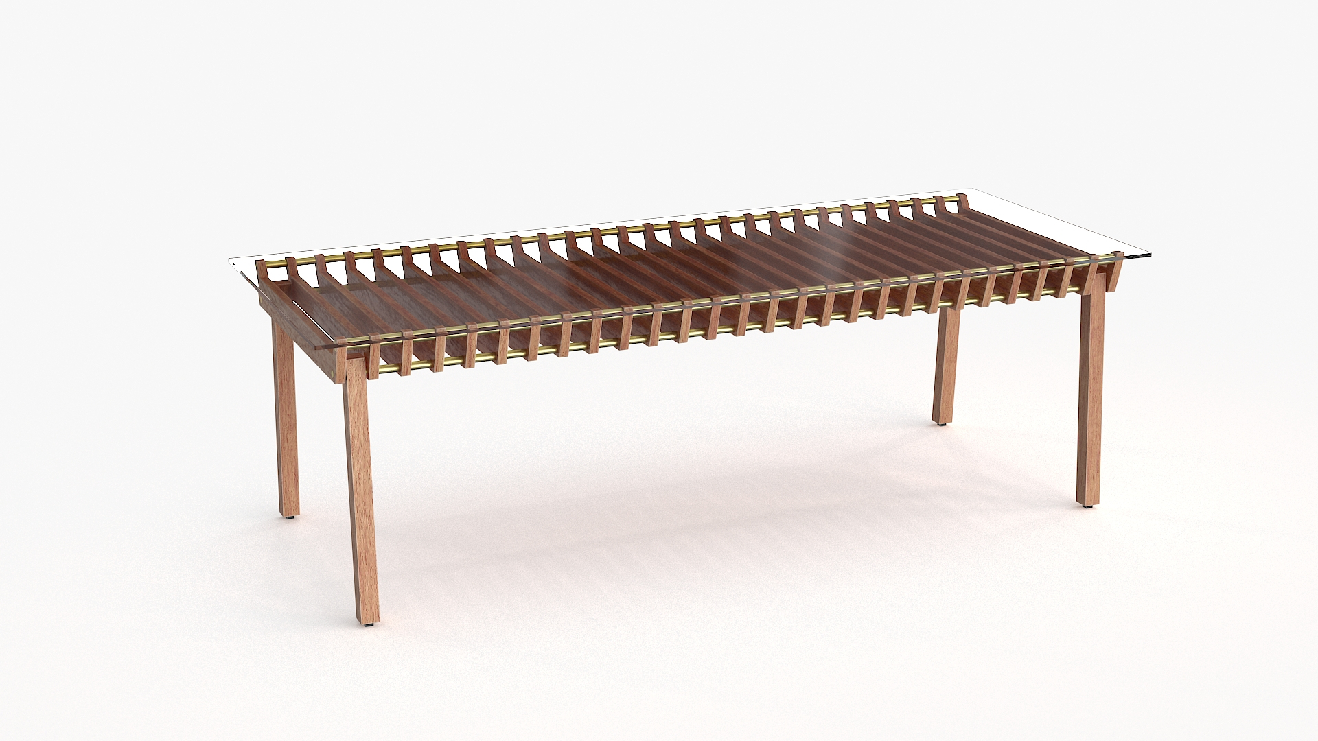 3D Kea Wood And Glass Dining Table - TurboSquid 2384616