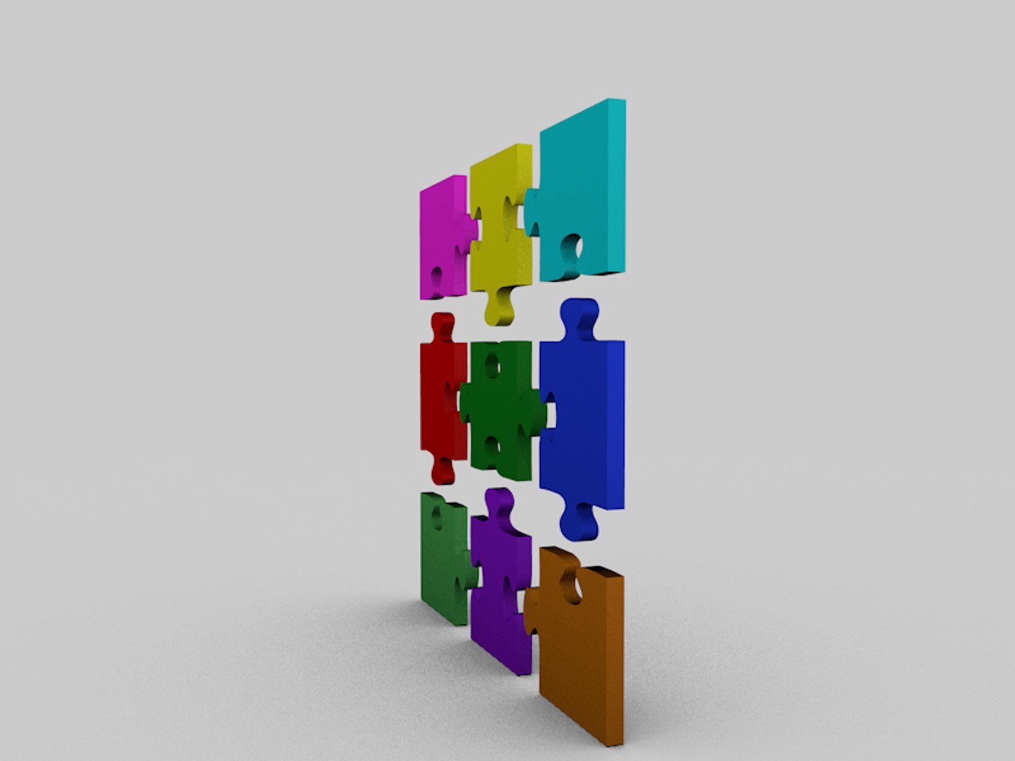 Jigsaw Puzzle Pieces 3D Model - TurboSquid 1517492
