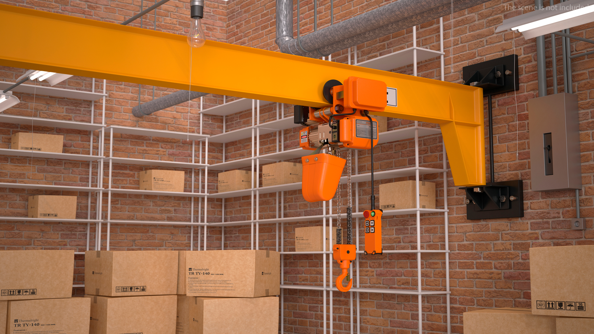 Pro Inch Beam Electric Chain Hoist 1T 3D model - TurboSquid 1724486