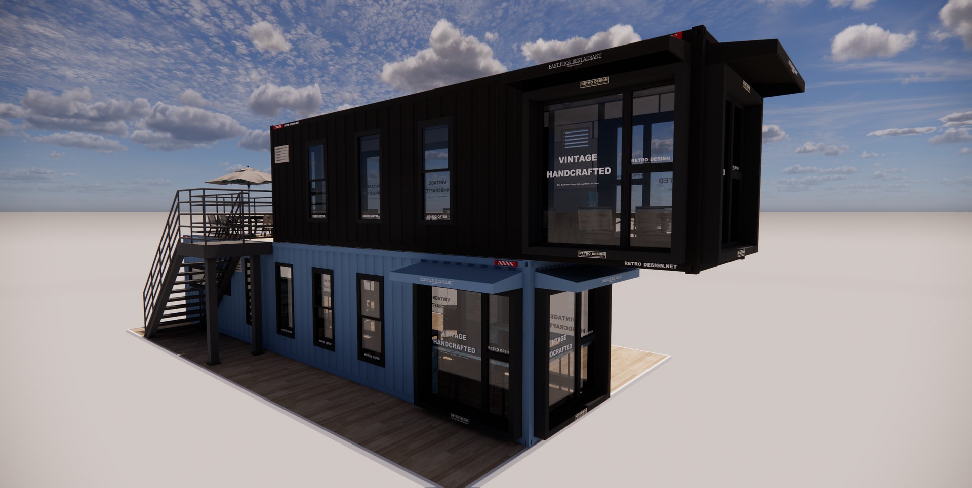 3D Container Coffee Shop-A2 - TurboSquid 2013290