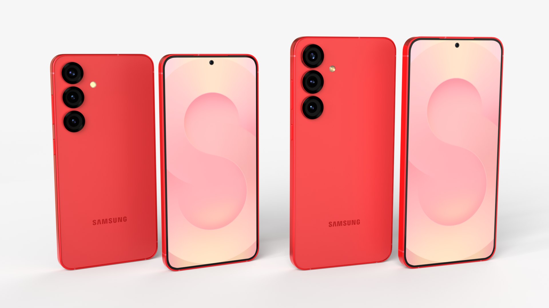 Coralred Samsung Galaxy S25 And S25 Plus Model - TurboSquid 2347504