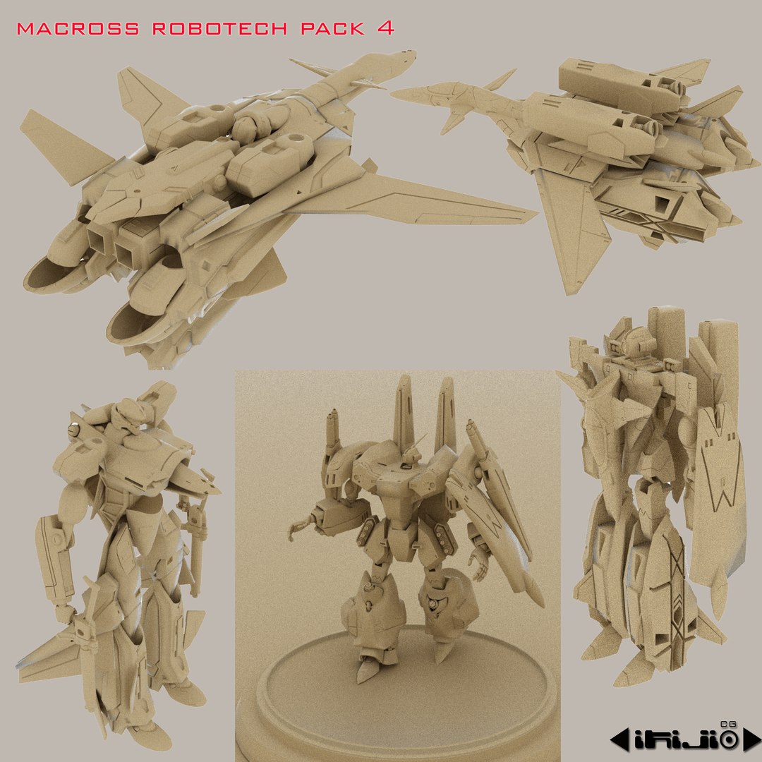 MACROSS ROBOTECH PACK 4 MACROSS PLUS - 5 MODELS 3D 모델 - TurboSquid 1903012