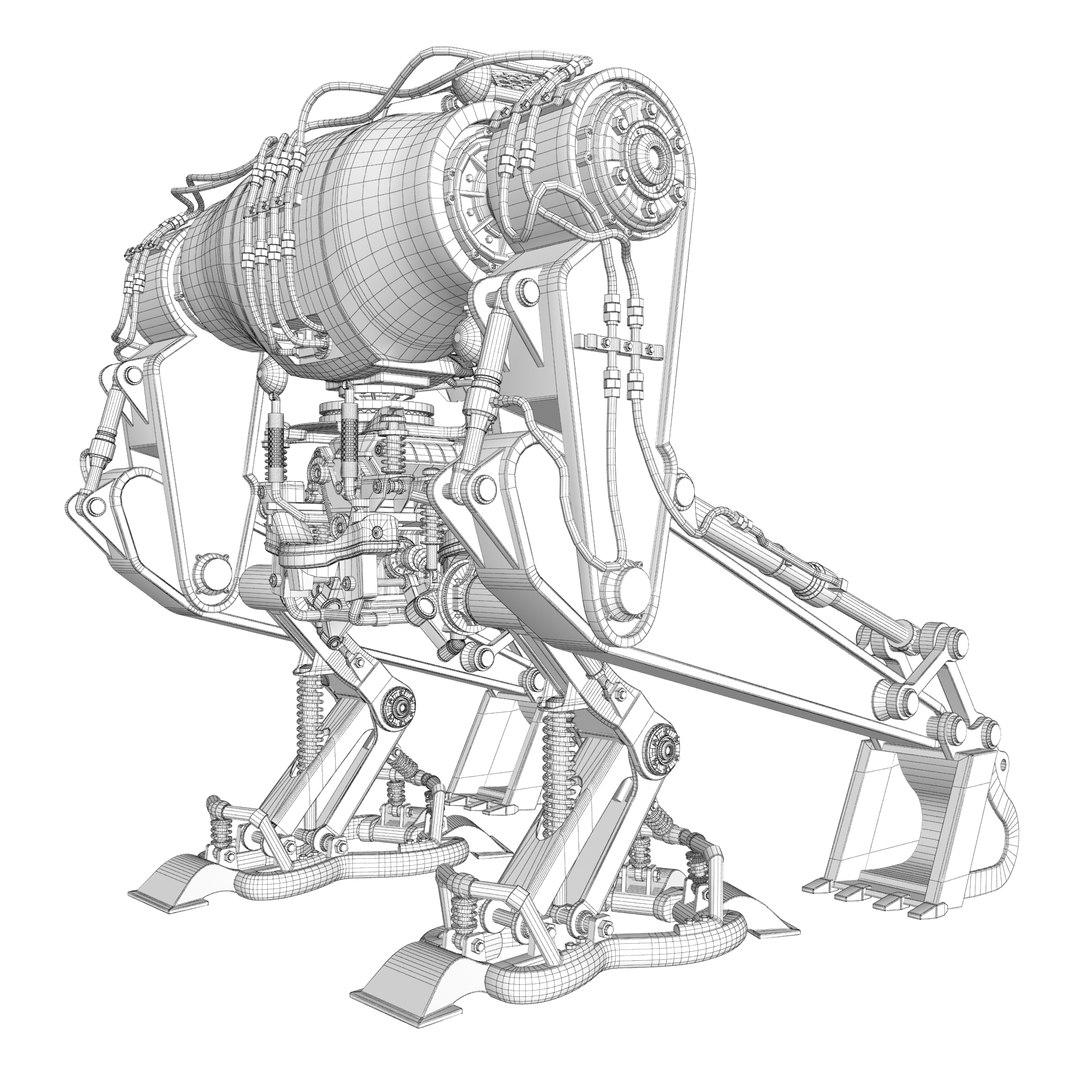 Robot Excavator Model - TurboSquid 2169804