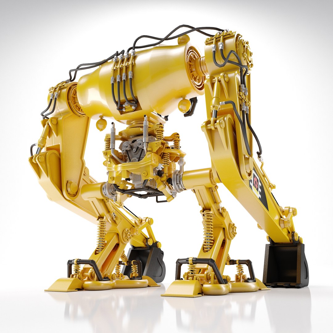 Robot Excavator Model - TurboSquid 2169804