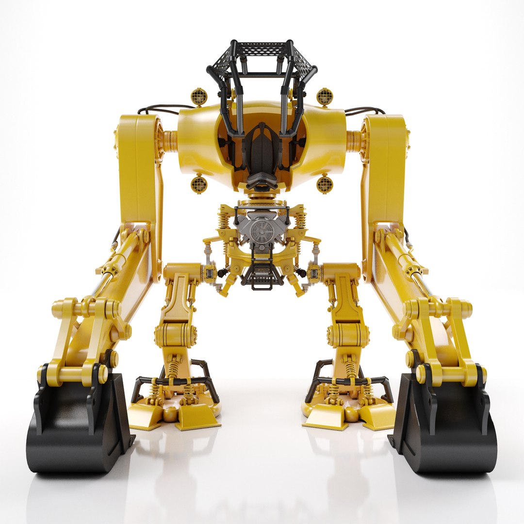 Robot Excavator Model - TurboSquid 2169804