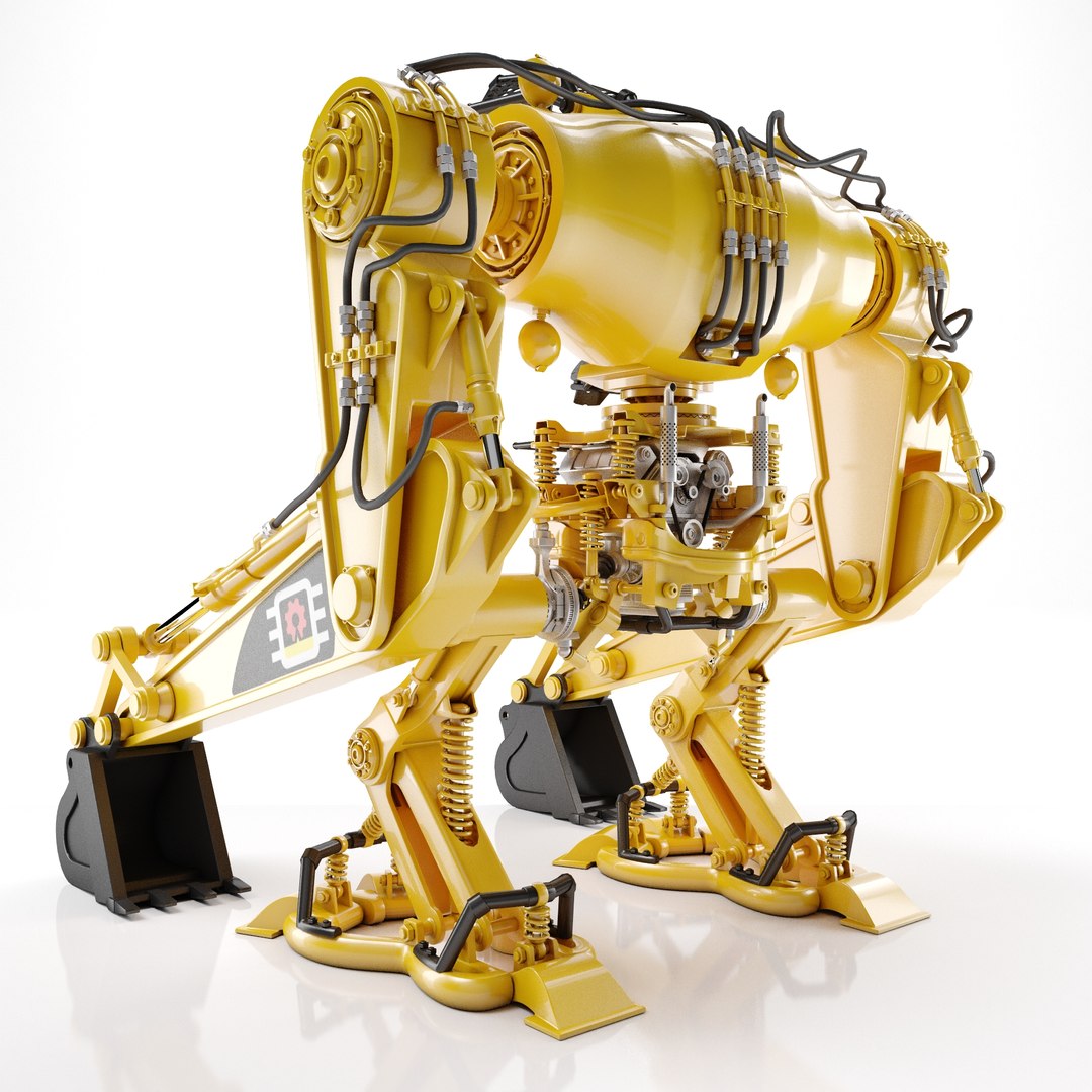 Robot Excavator Model - TurboSquid 2169804