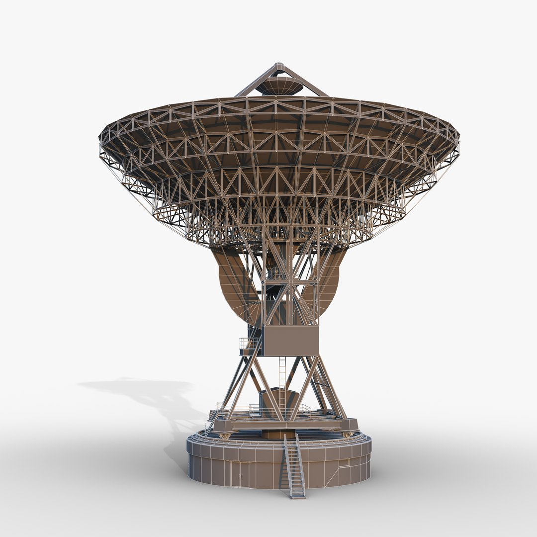 3D Radio Telescope Model - TurboSquid 2103696