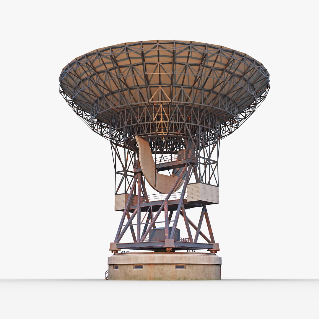 3D Radio Telescope Model - TurboSquid 2103696