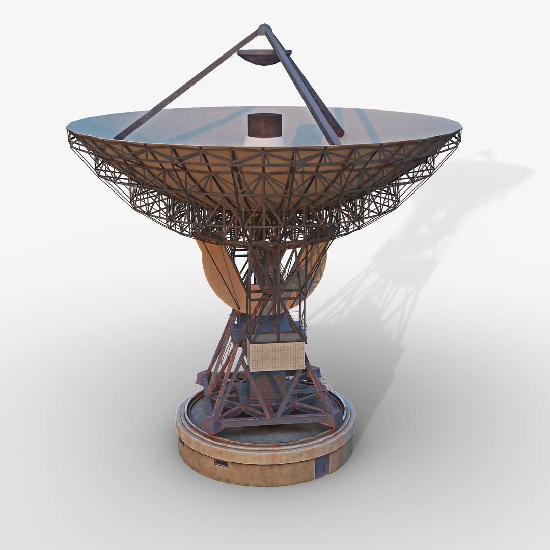 3D Radio Telescope Model - TurboSquid 2103696