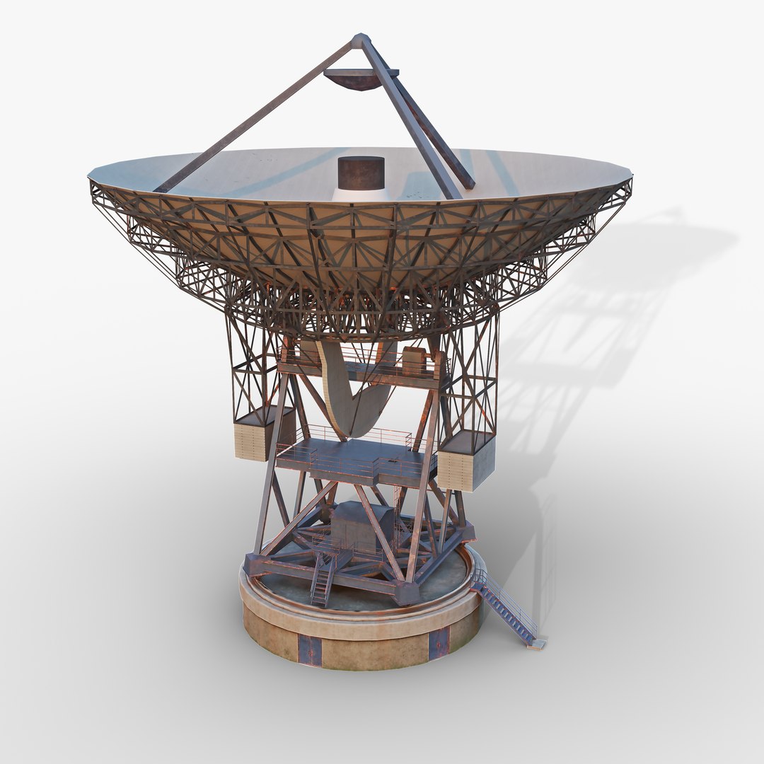 3D Radio Telescope Model - TurboSquid 2103696