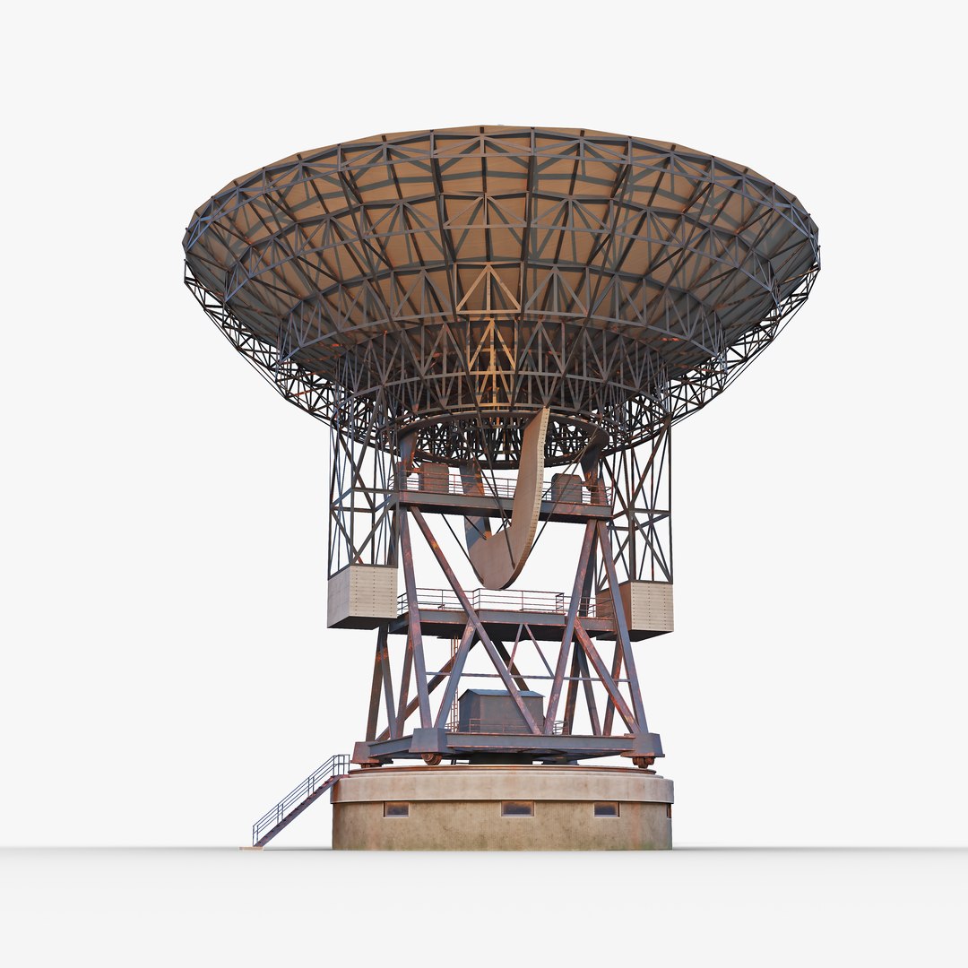 3D Radio Telescope Model - TurboSquid 2103696