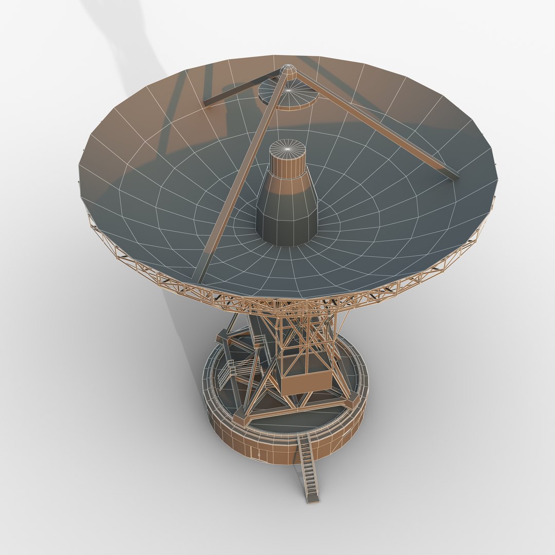 3D Radio Telescope Model - TurboSquid 2103696