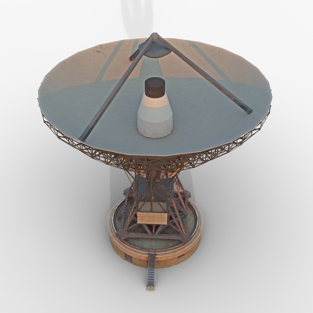 3D Radio Telescope Model - TurboSquid 2103696