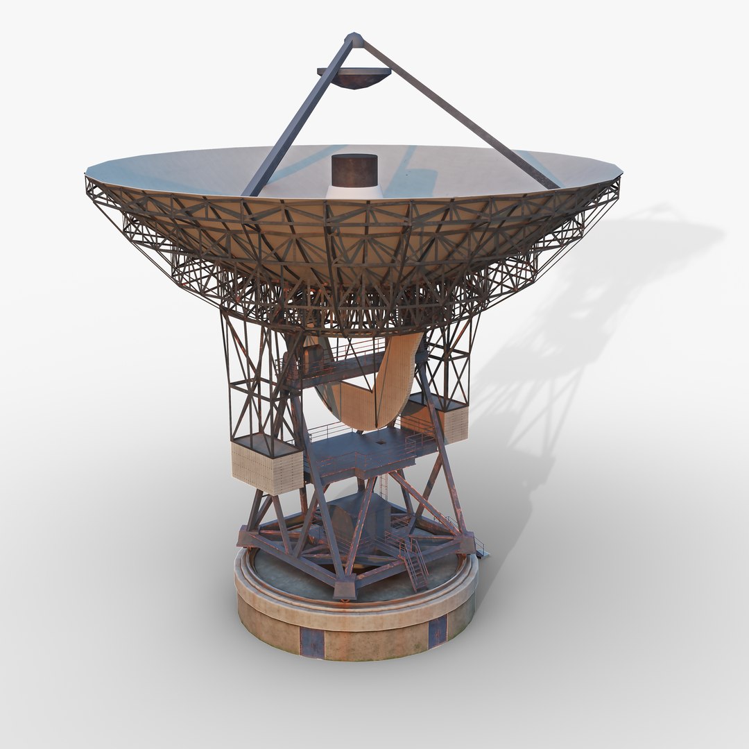 3D Radio Telescope Model - TurboSquid 2103696