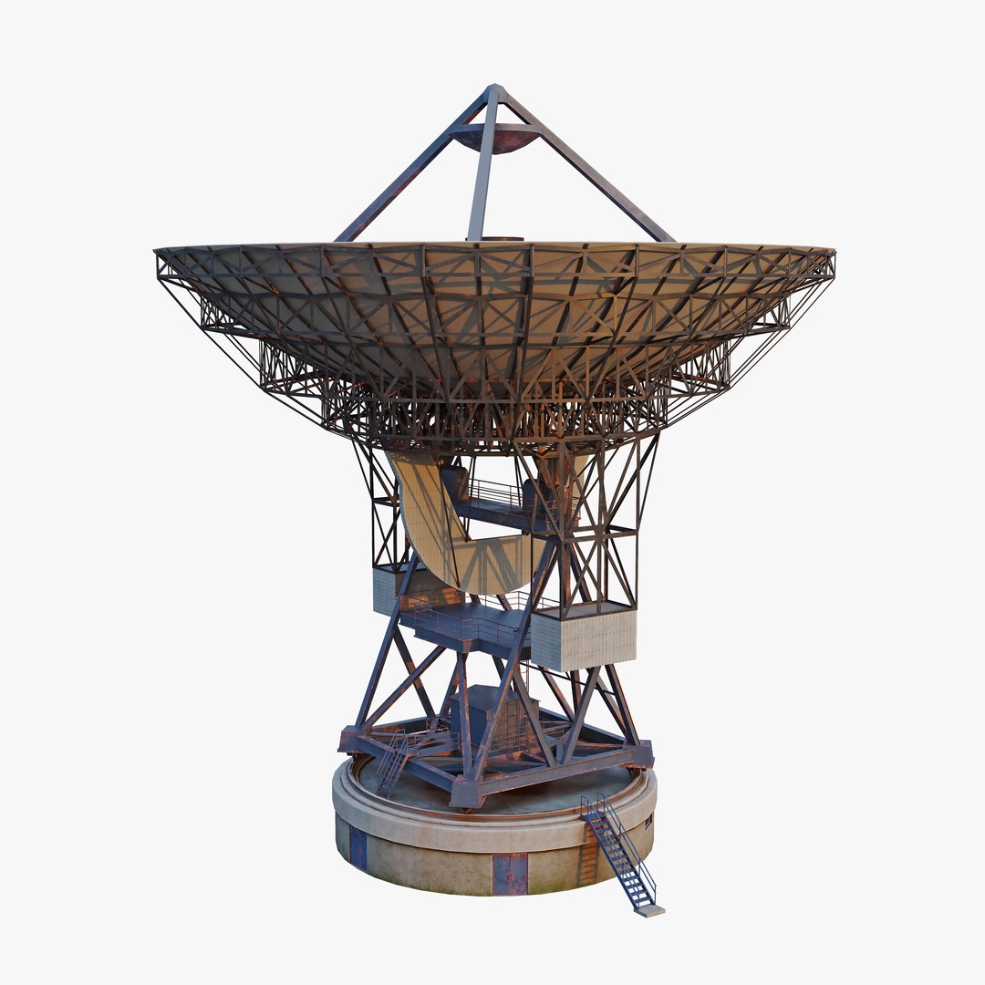 3D Radio Telescope Model - TurboSquid 2103696