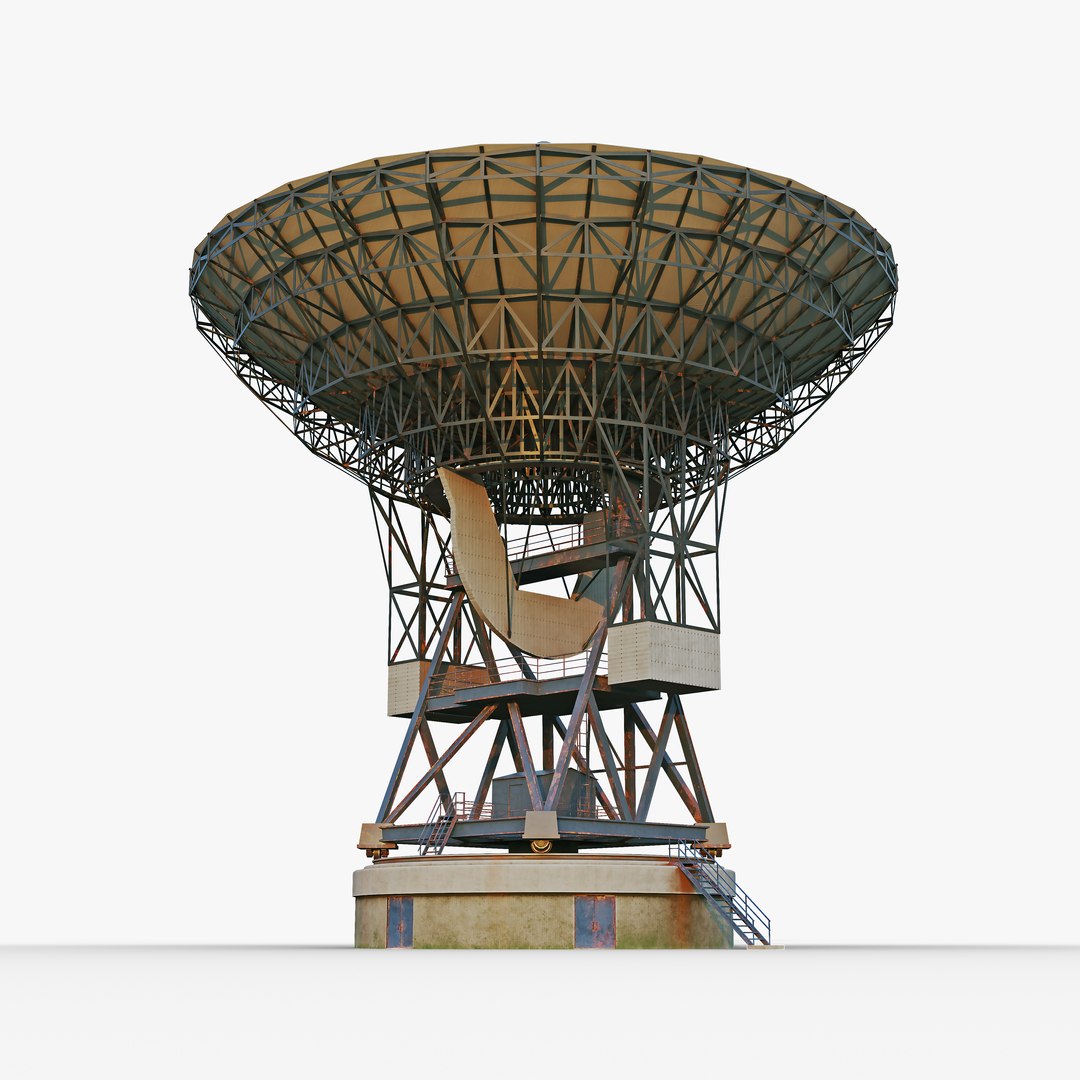 3D Radio Telescope Model - TurboSquid 2103696