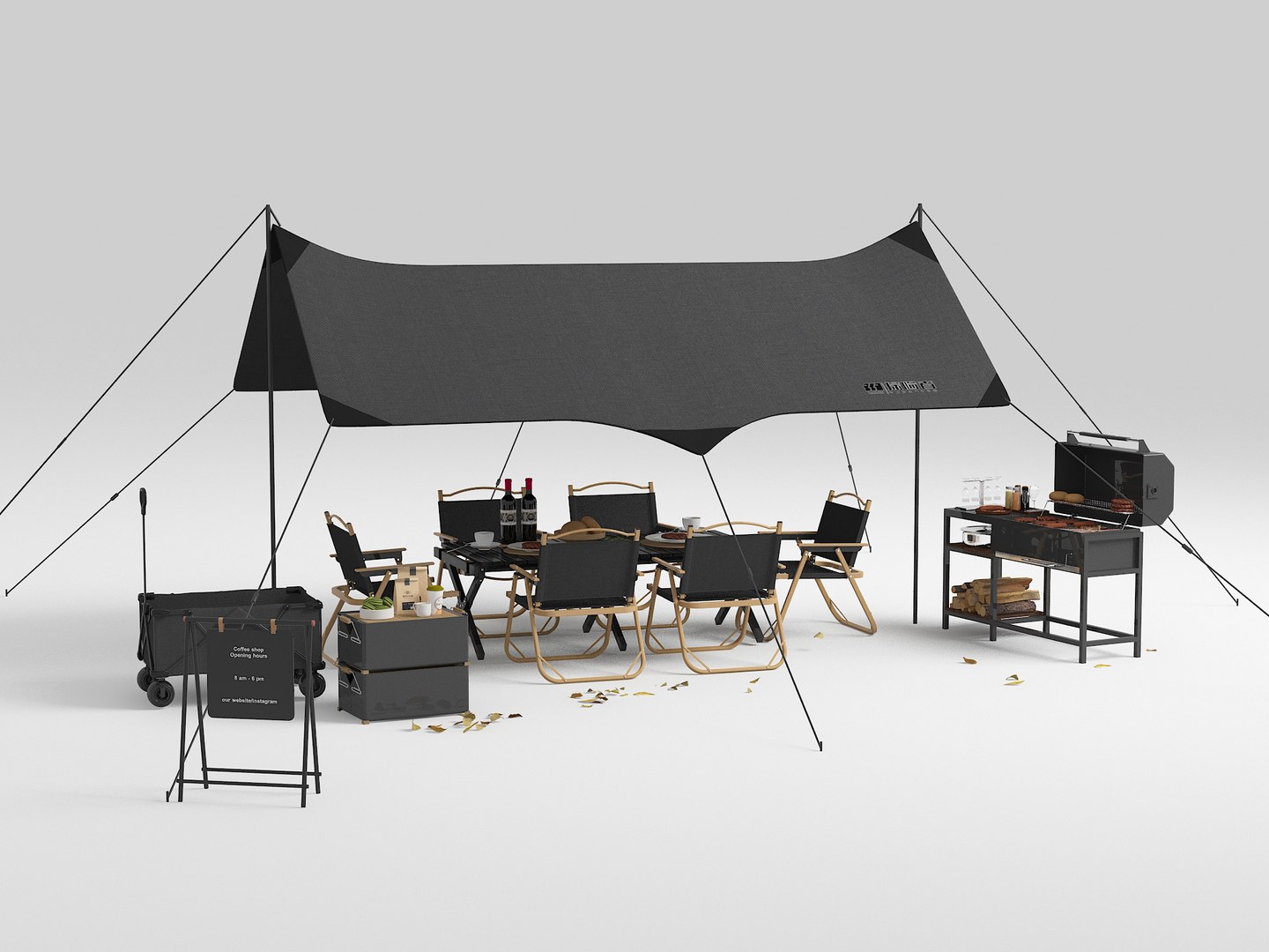 Camping Outfit 3D Model - TurboSquid 2170277