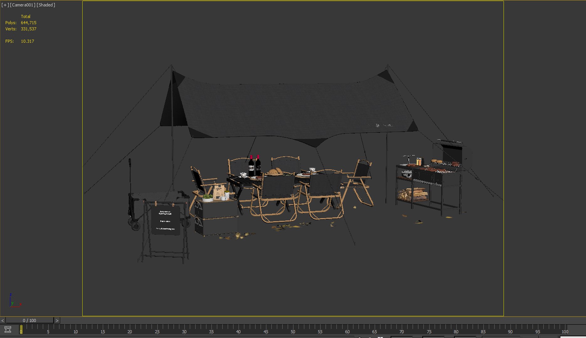 Camping Outfit 3D Model - TurboSquid 2170277