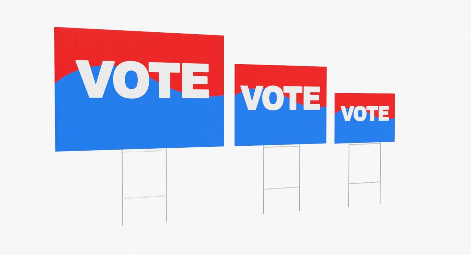 Voting Sign 3D Model - TurboSquid 1433431
