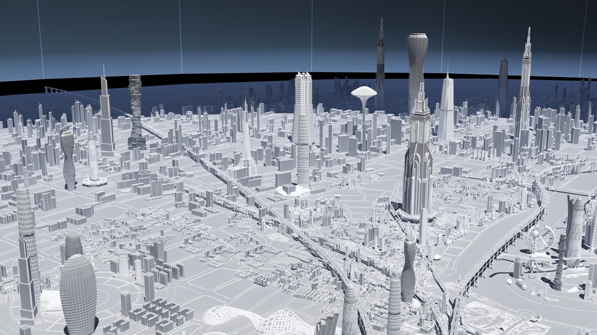 Future City 3D model - TurboSquid 2113819