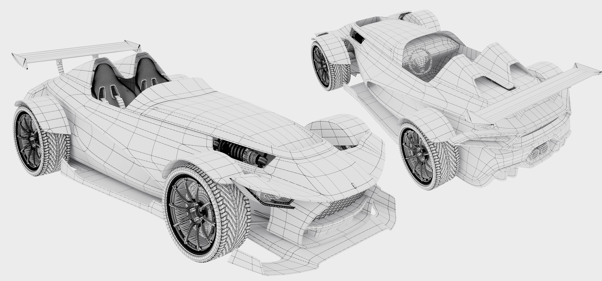 3D Generic Sports Car Concept Model - TurboSquid 2009131
