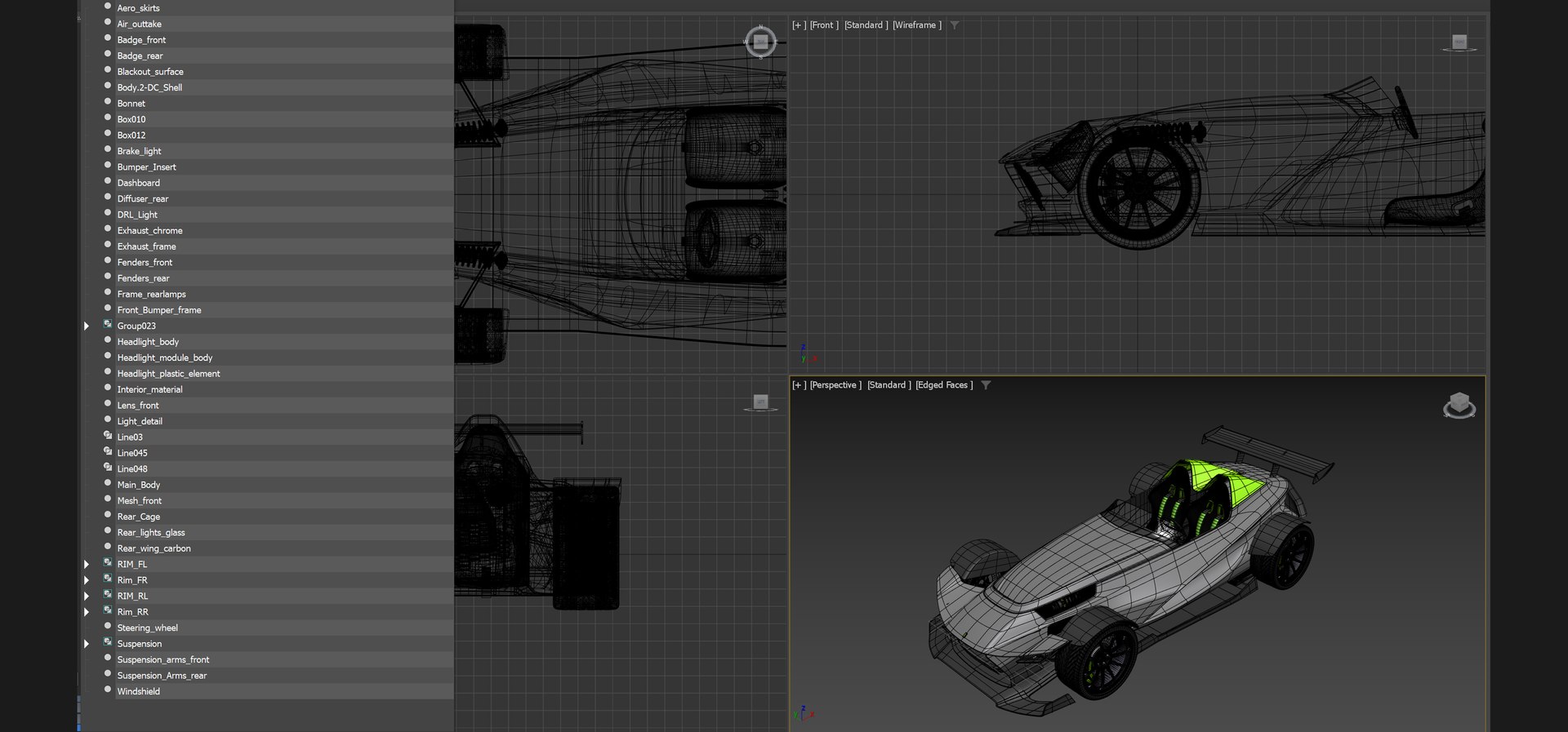 3D Generic Sports Car Concept Model - TurboSquid 2009131