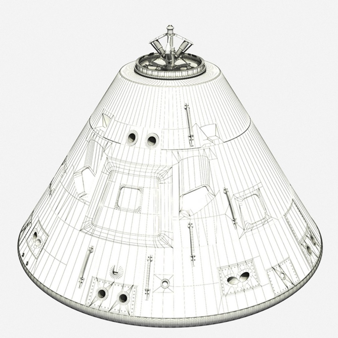 3d Apollo Command Module Model