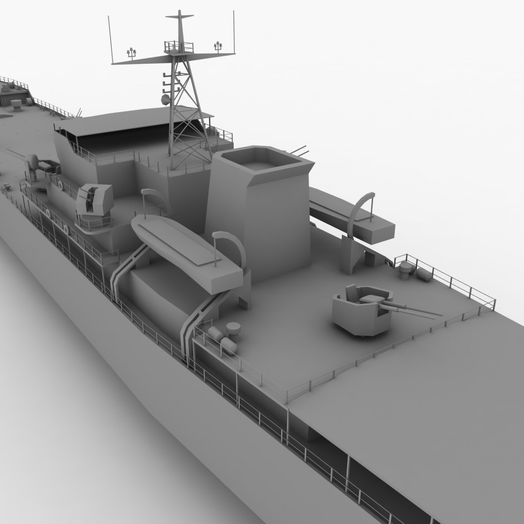 Type 072-class Landing Ship 3d Model