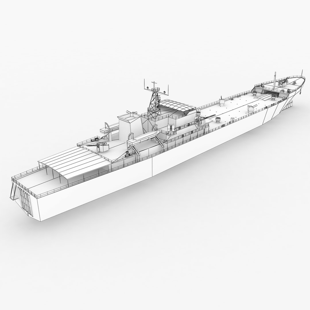 Type 072-class Landing Ship 3d Model