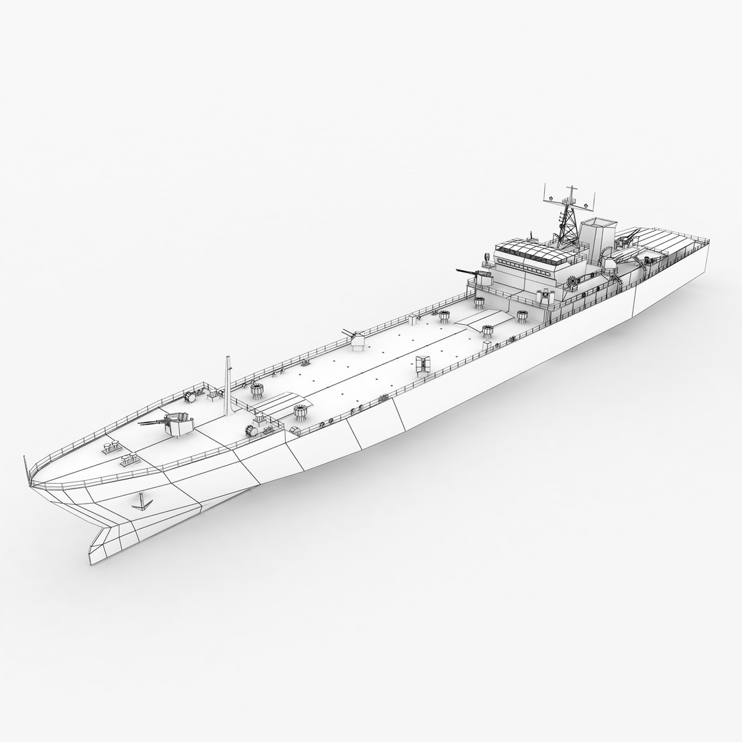 Type 072-class Landing Ship 3d Model
