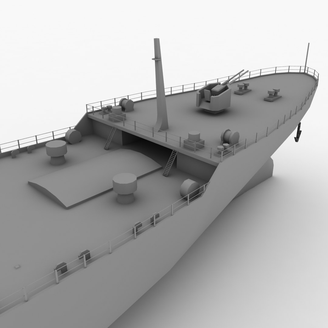 Type 072-class Landing Ship 3d Model