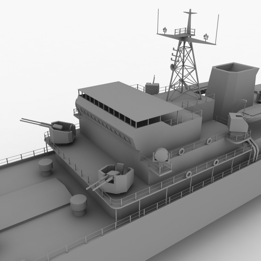Type 072-class Landing Ship 3d Model