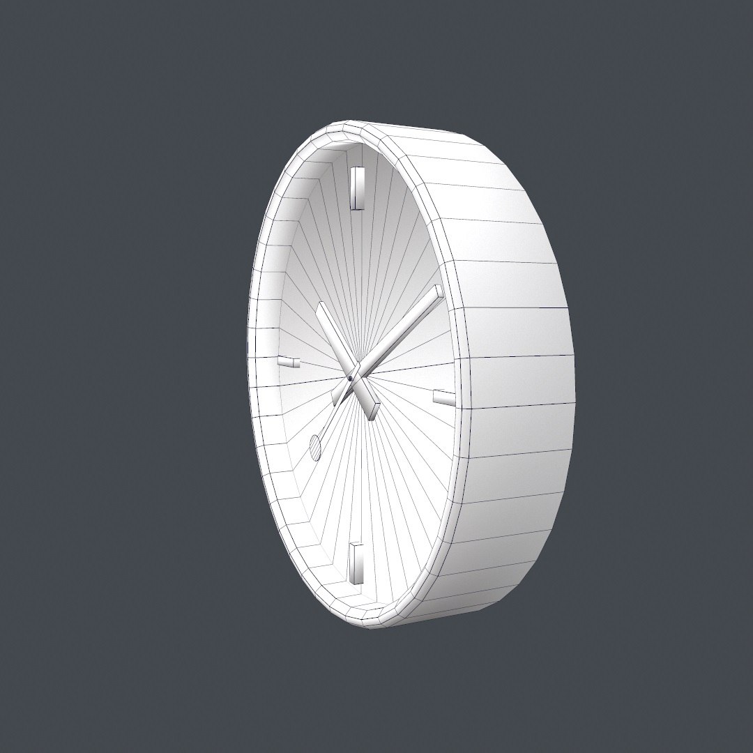 Free 3D Wall Clock Model - TurboSquid 1385081
