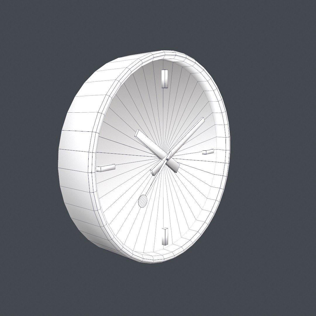 Free 3D Wall Clock Model - TurboSquid 1385081