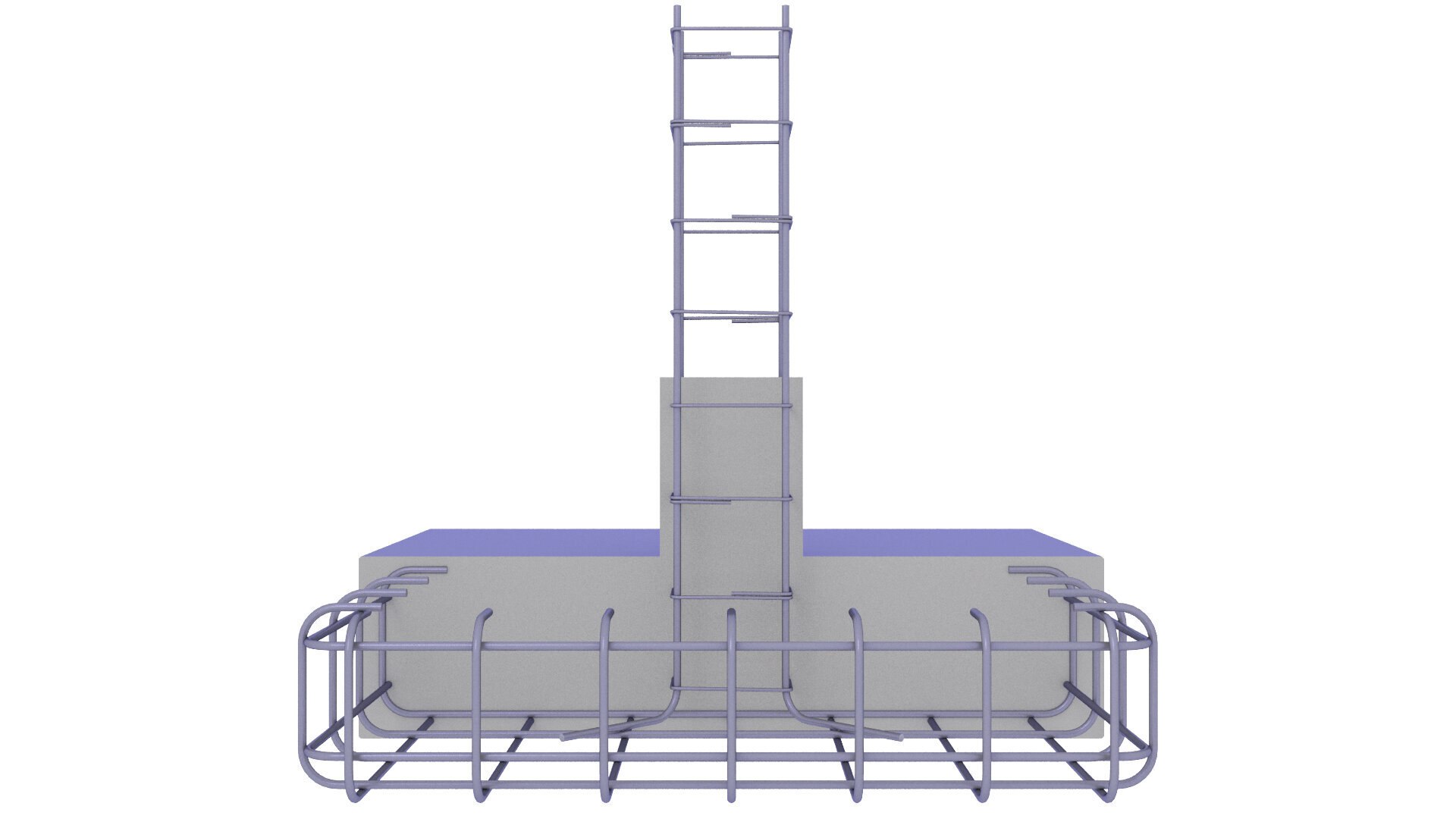 3D Model Reinforcement Footing Column 8 - TurboSquid 2096965