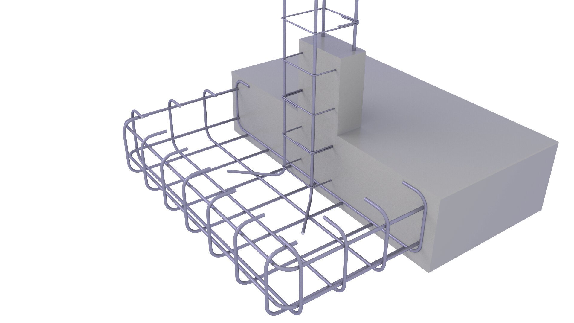 3D Model Reinforcement Footing Column 8 - TurboSquid 2096965