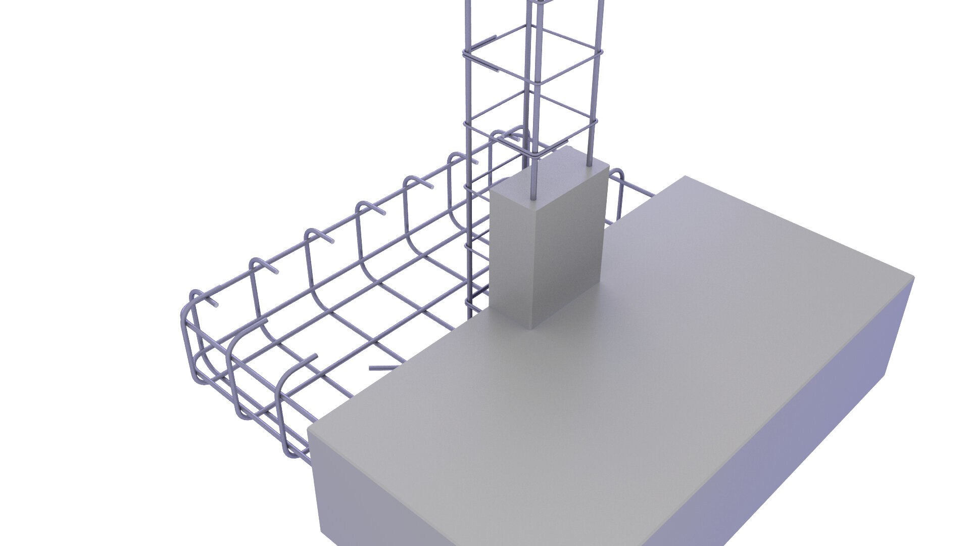 3D Model Reinforcement Footing Column 8 - TurboSquid 2096965