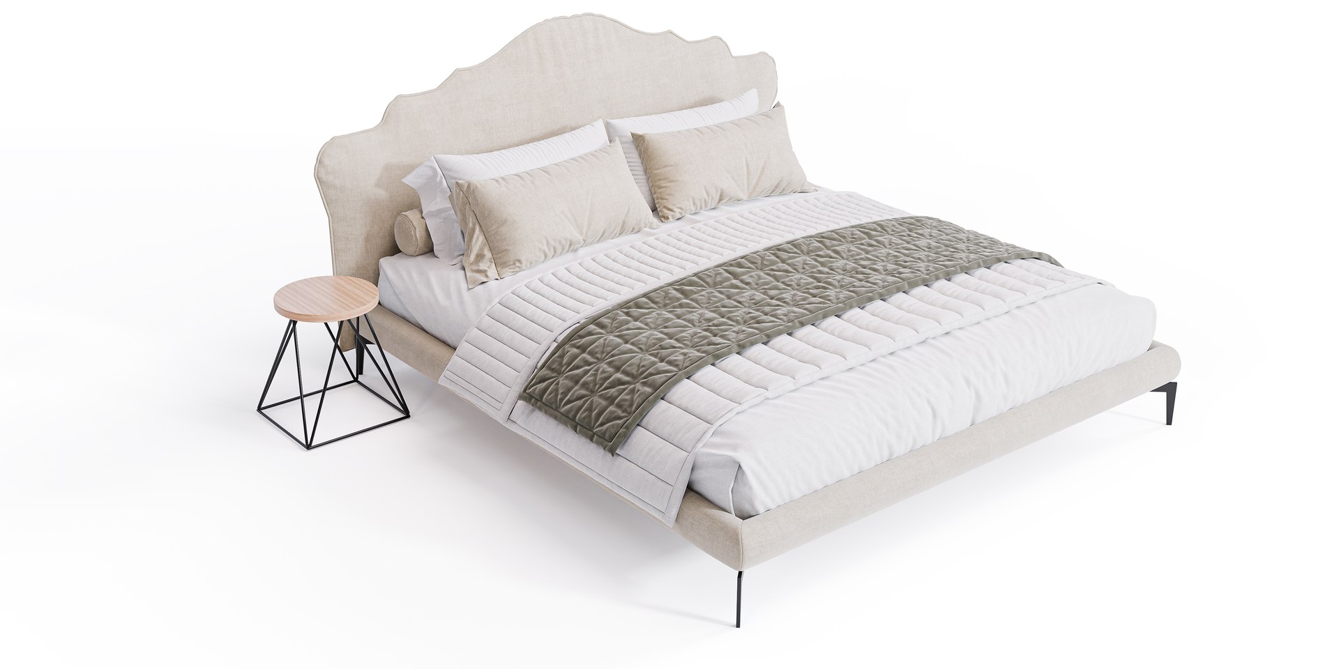 3D Belle Bed By Diotti - TurboSquid 2250855