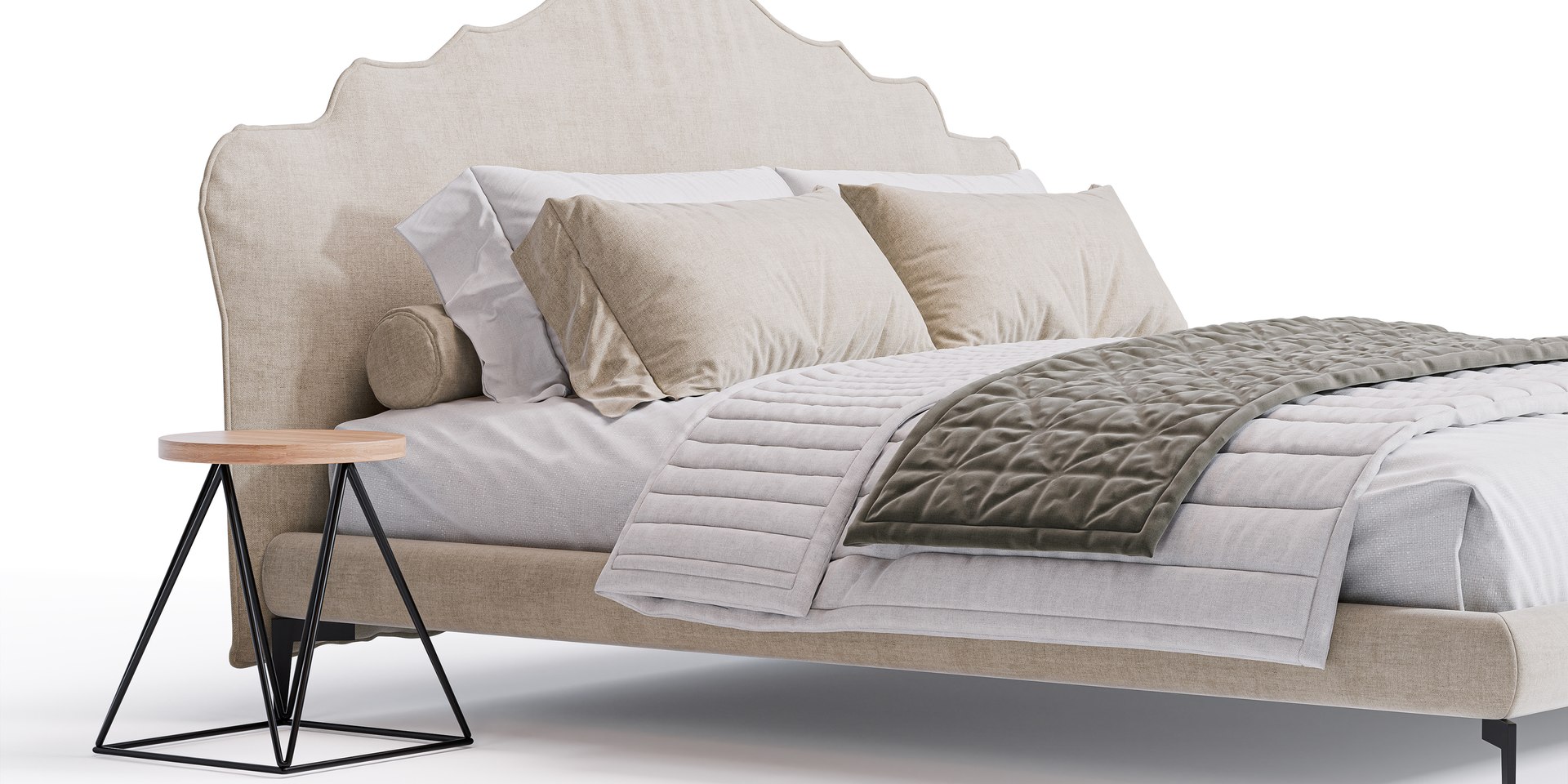 3D Belle Bed By Diotti - TurboSquid 2250855